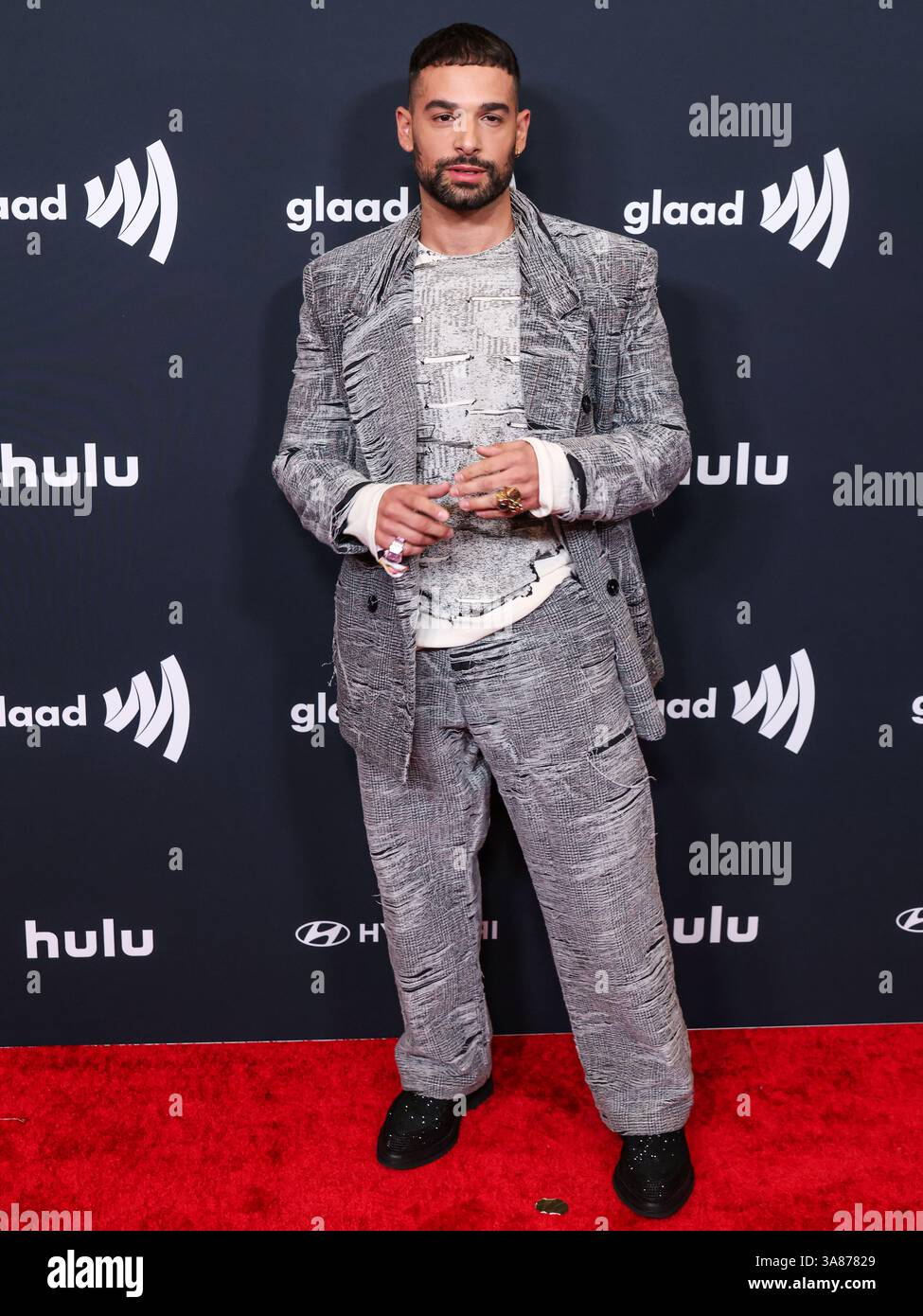 BEVERLY HILLS, LOS ANGELES, CALIFORNIA, USA - MARCH 27: Johnny Sibilly ...