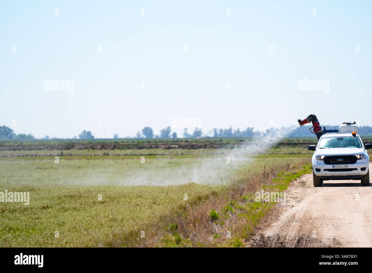 Detail of the spraying maneuvers during the activation of the protocol ...