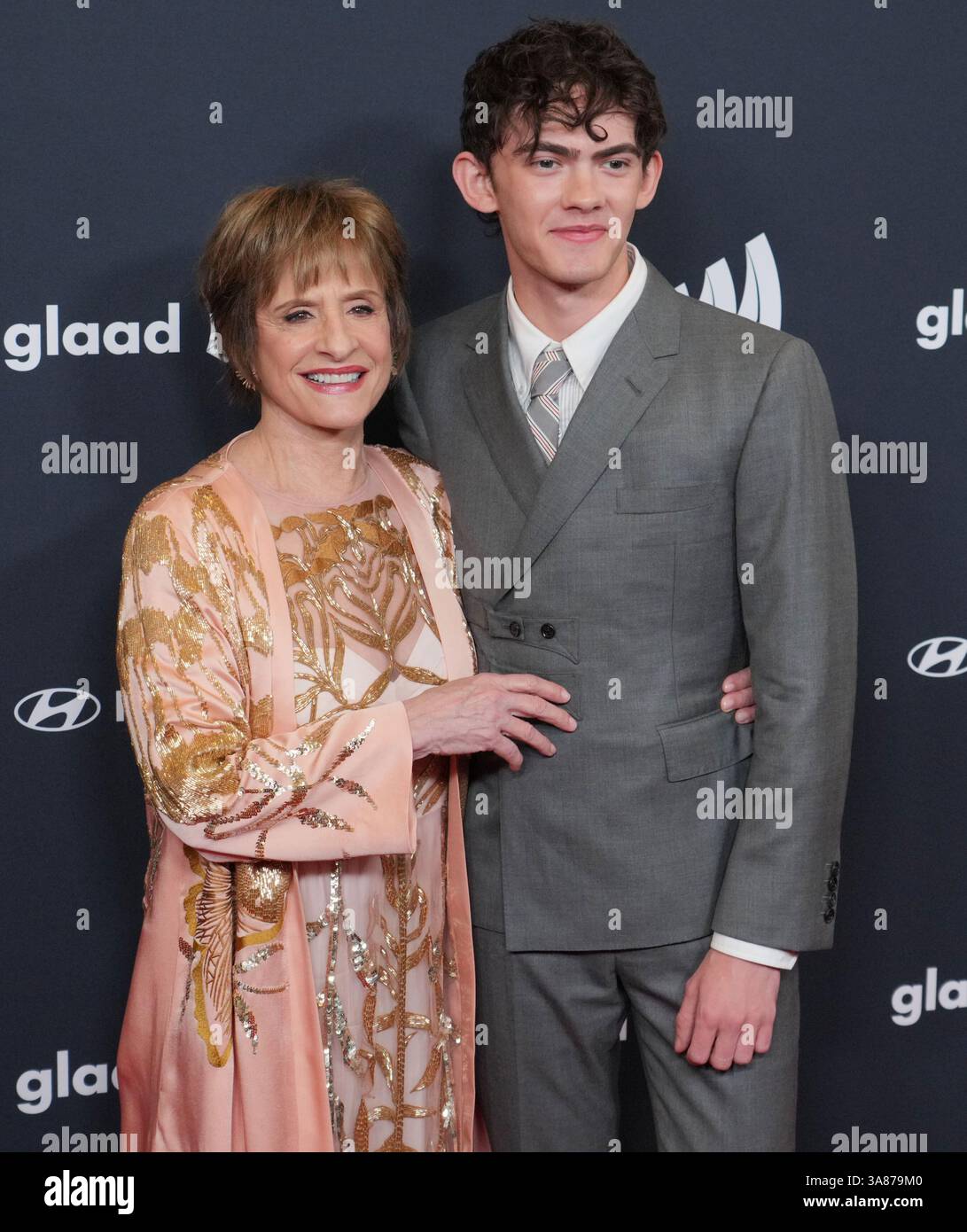 (L-R) Patti LuPone and Joe Locke at the 36th Annual GLAAD Media Awards ...