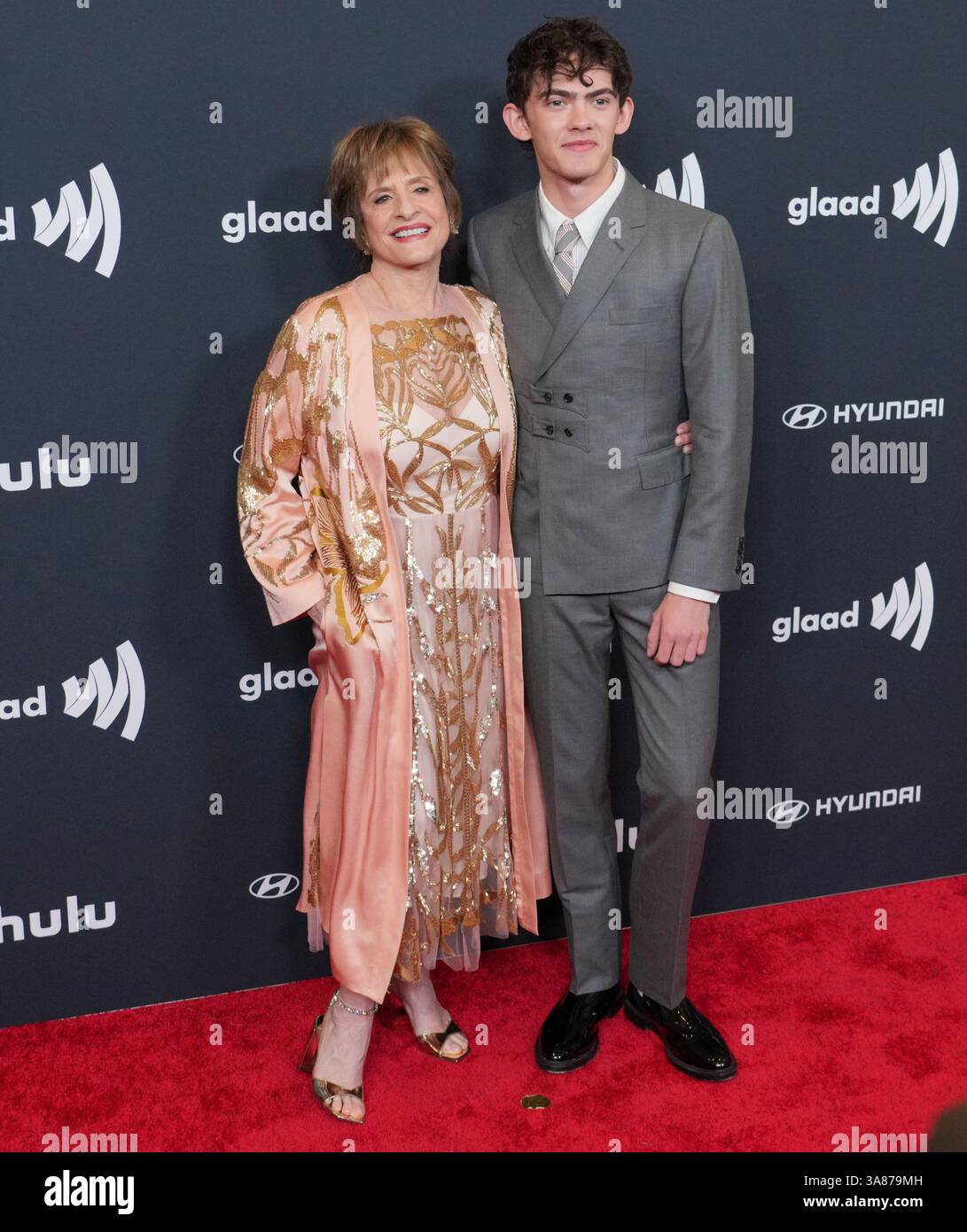 (L-R) Patti LuPone and Joe Locke at the 36th Annual GLAAD Media Awards ...
