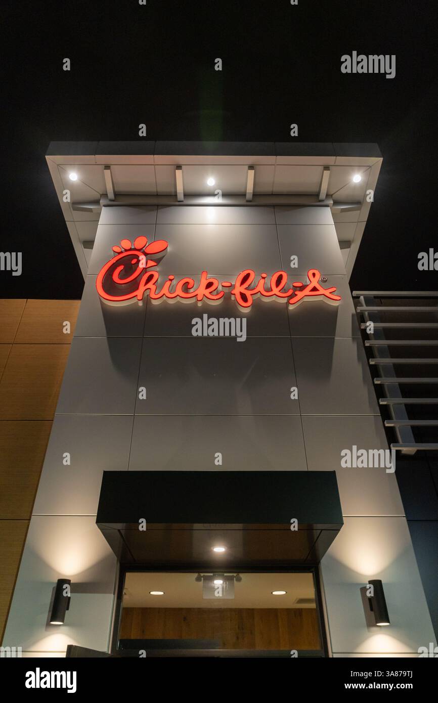 Kanata, Canada -August 30, 2024: Chick-Fil-A restaurant building at ...