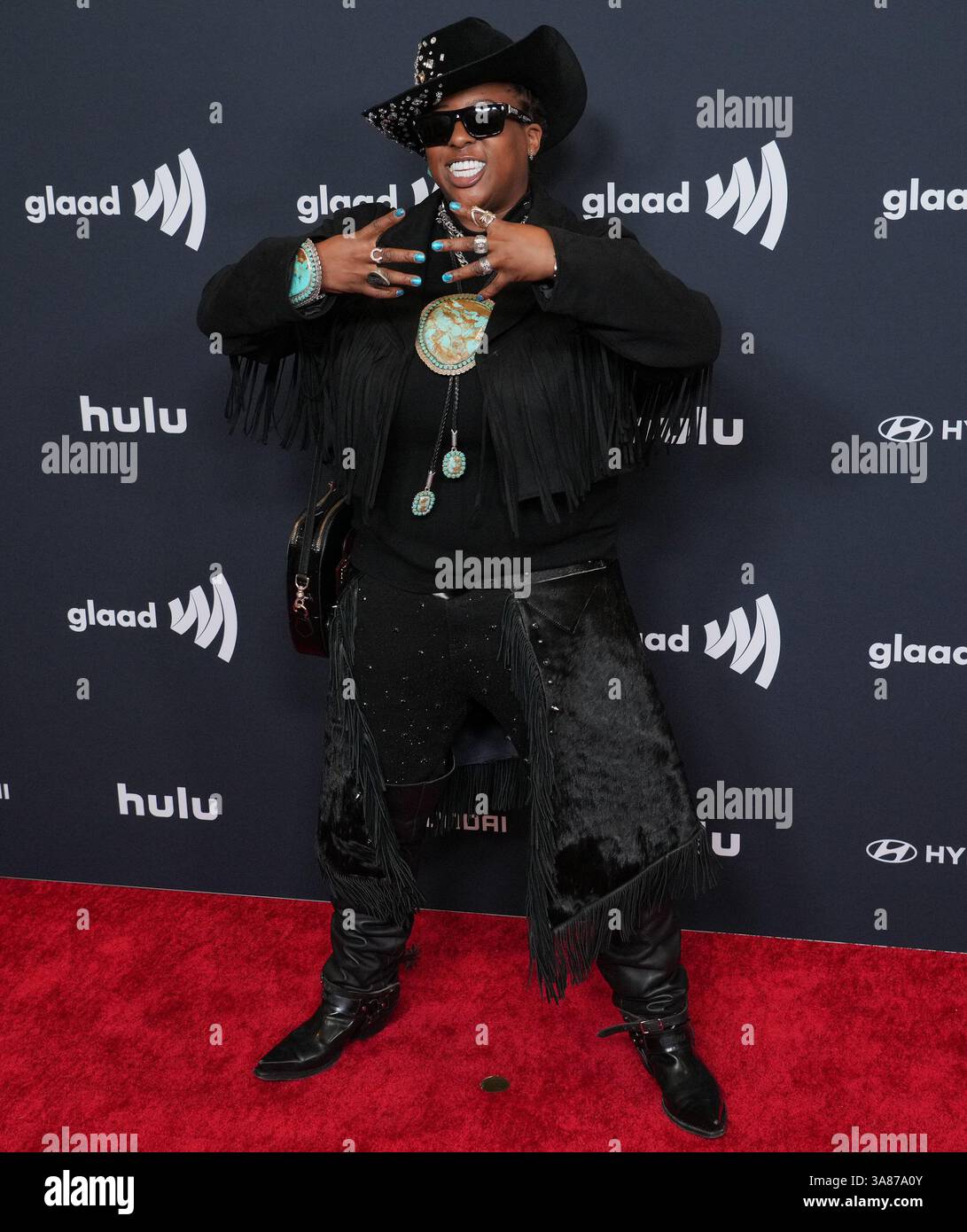 INK arrives at the 36th Annual GLAAD Media Awards held at the Beverly ...