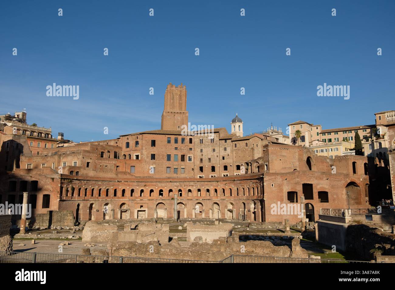 Trajan's Market (Mercati di Traiano) in Rome, a well-preserved ancient ...