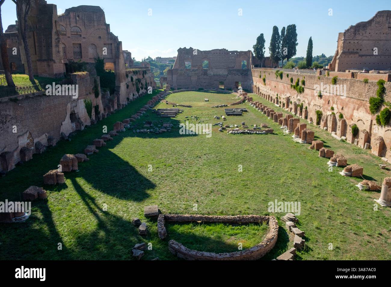 The ruins of the Stadium of Domitian (also known as the Hippodrome of ...