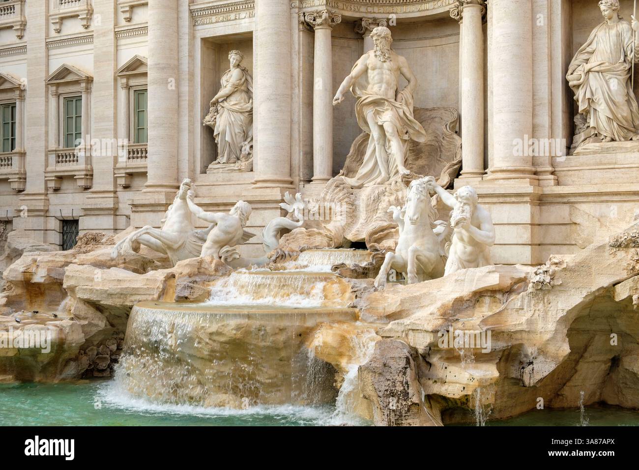 The central figure of Oceanus, sculpted by Pietro Bracci, dominates ...