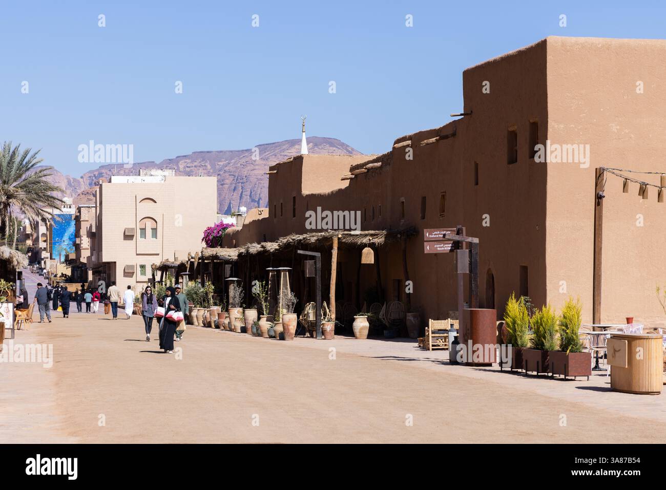 Al Ula, Saudi Arabia, February 12 2024: Historic city of Al Ula in ...
