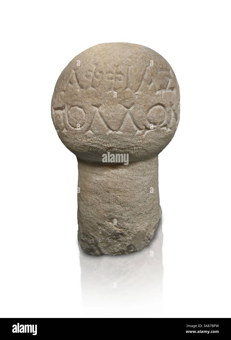 Rare Ancient Greek small anicanonic cippus grave marker for Affias son ...