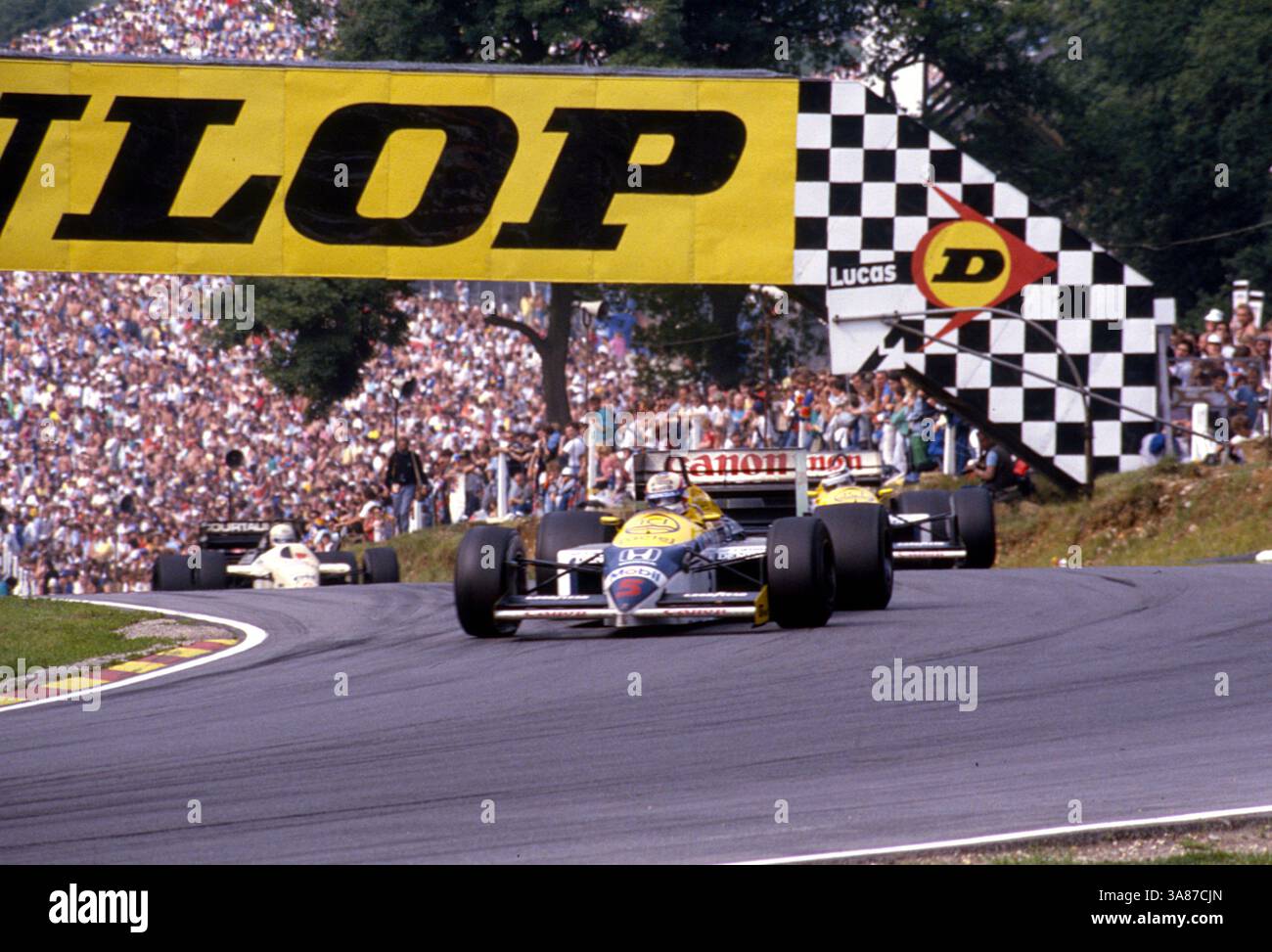 Williams FW11, Nigel Mansell. Winner 1986 British Grand Prix, Brands Hatch Stock Photo - Alamy