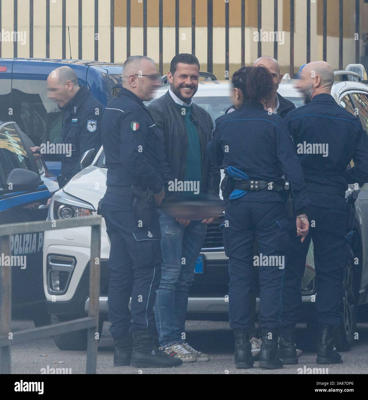 Marco Ferdico alla fine dell’udienza in Aula Bunker di Piazza ...