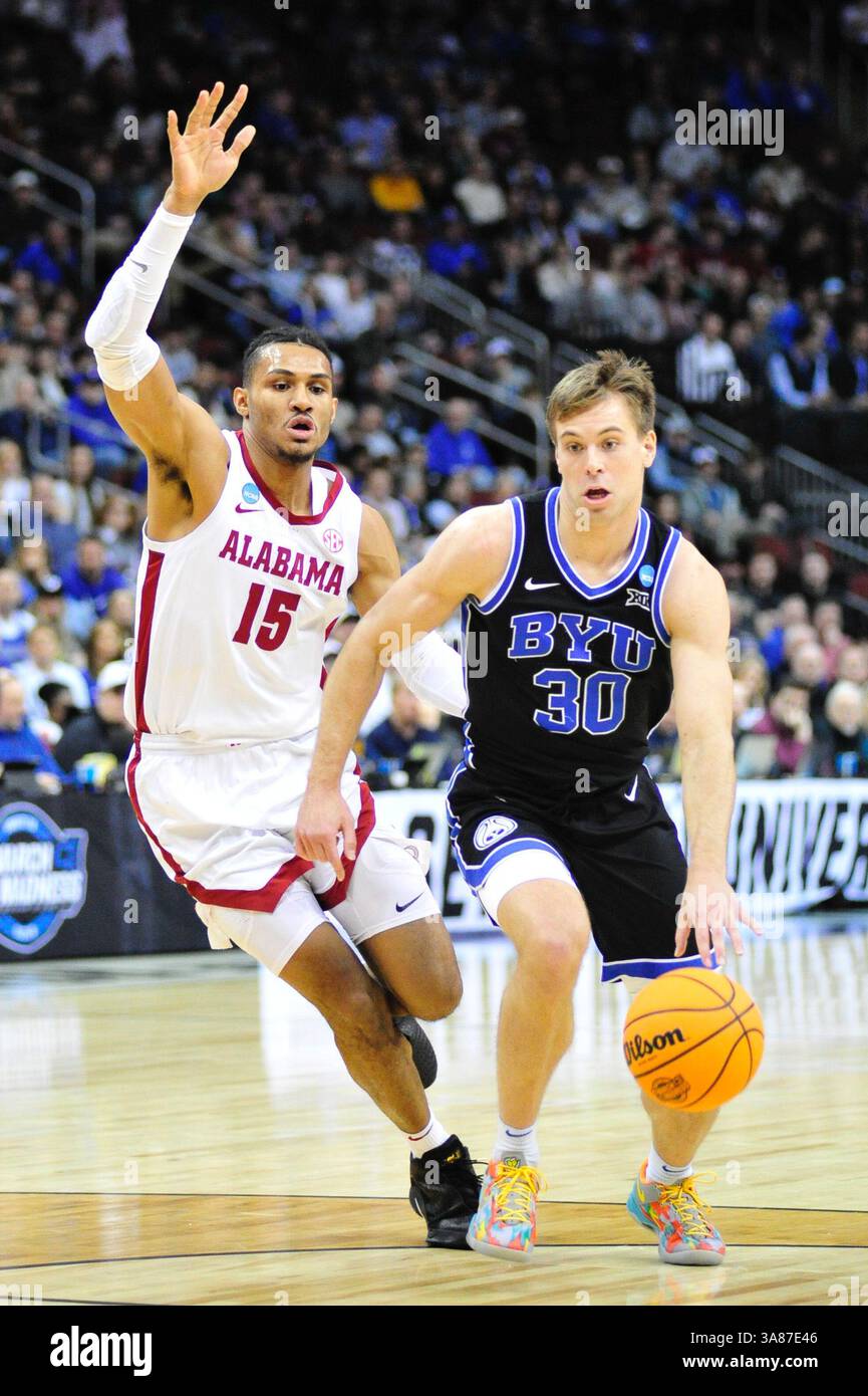 BYU's Dallin Hall (30) during the East Regional section of the Men's ...