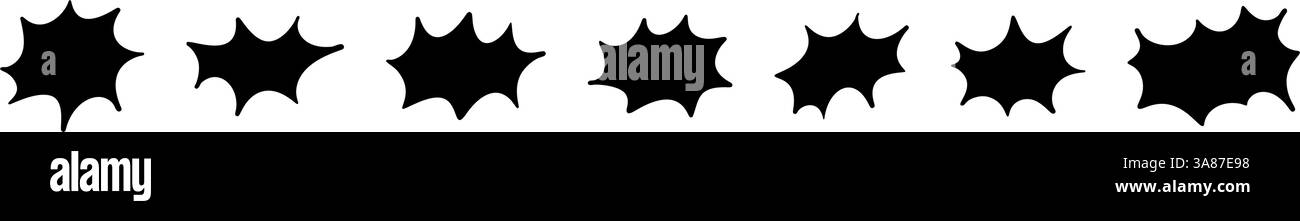 Manga speech bubbles with dynamic comic bursts. dialogue balloons and ...