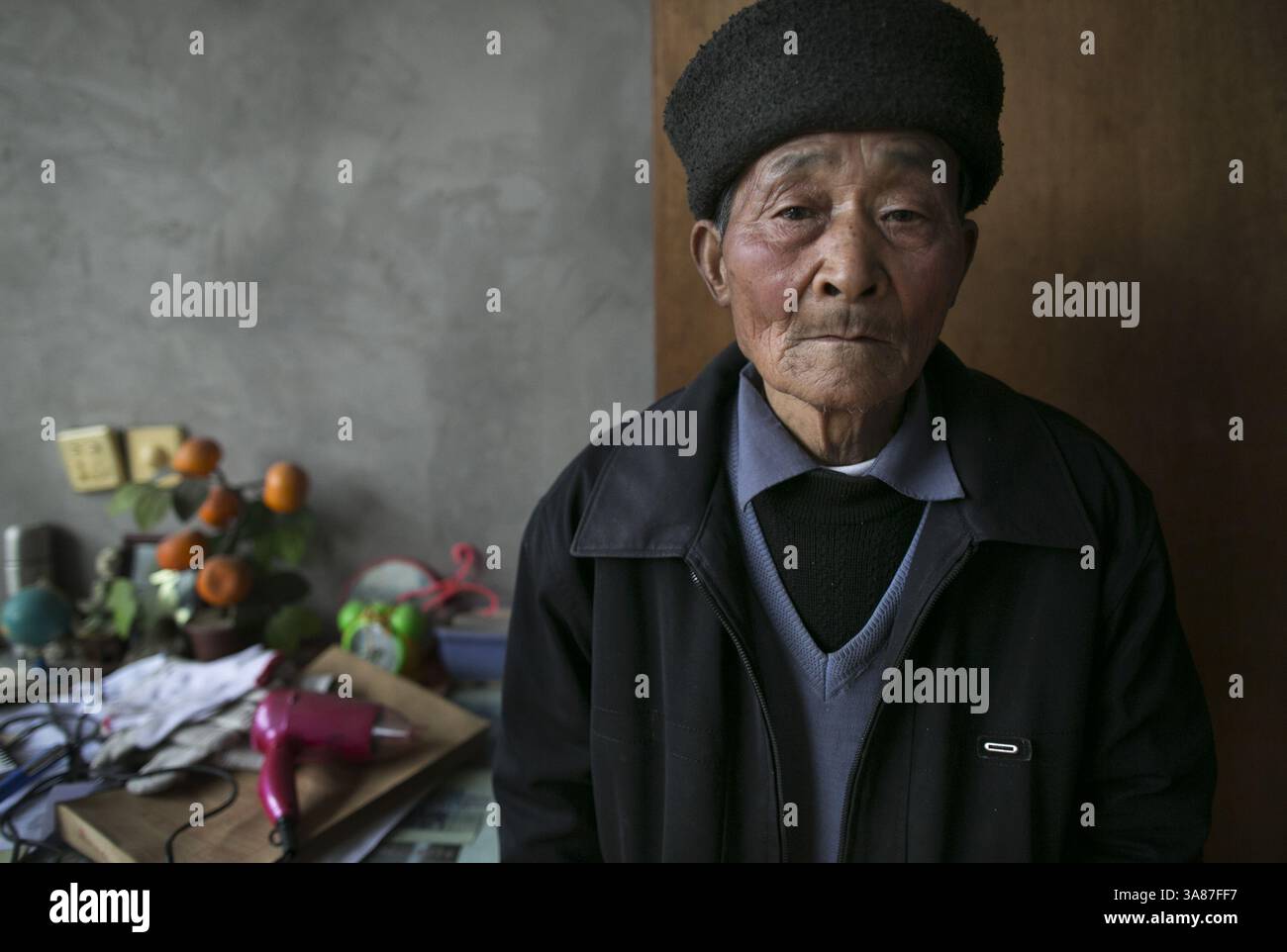March 28, 2013 - Zhulin, CHN - Pan Jinyong, father of arrested pig ...