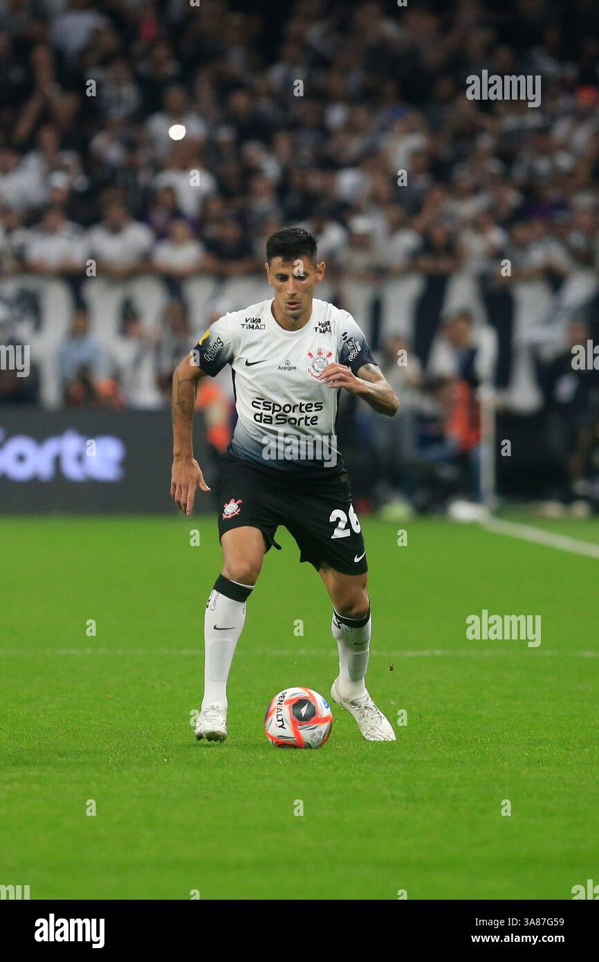 Angileri during the game between Corinthians and Palmeiras at the Neo ...