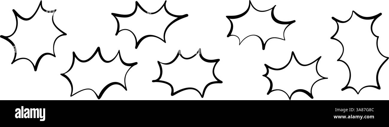 Pop art speech bubble emphasis effect. Comic book text box in boom ...