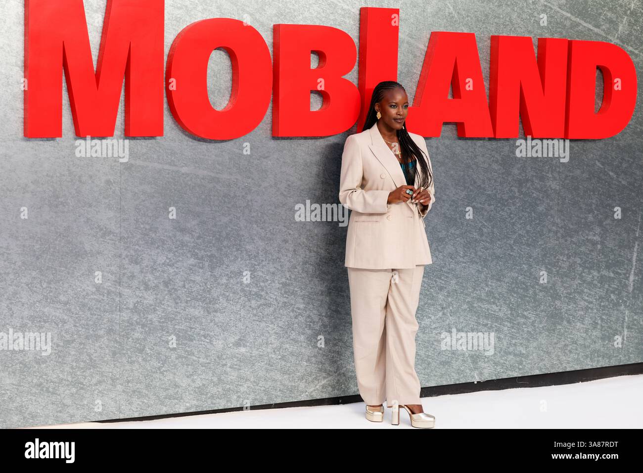 London, UK. 27th Mar, 2025. Gemma Knight Jones attends the MobLand ...