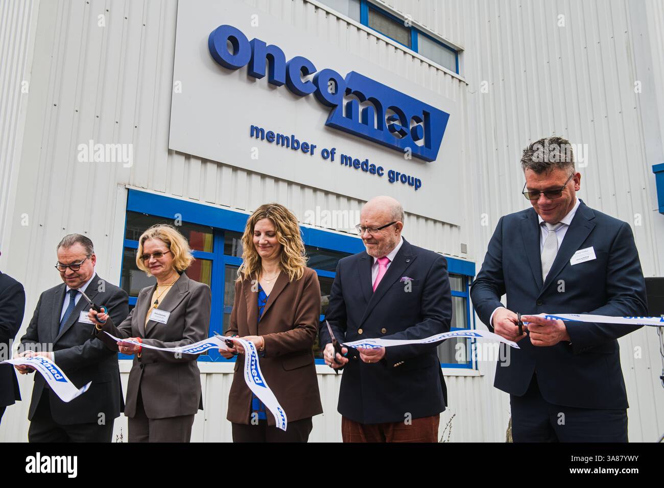 Brno, Czech Republic. 27th Mar, 2025. Opening of the manufacturing state-of-the-art syringe ...