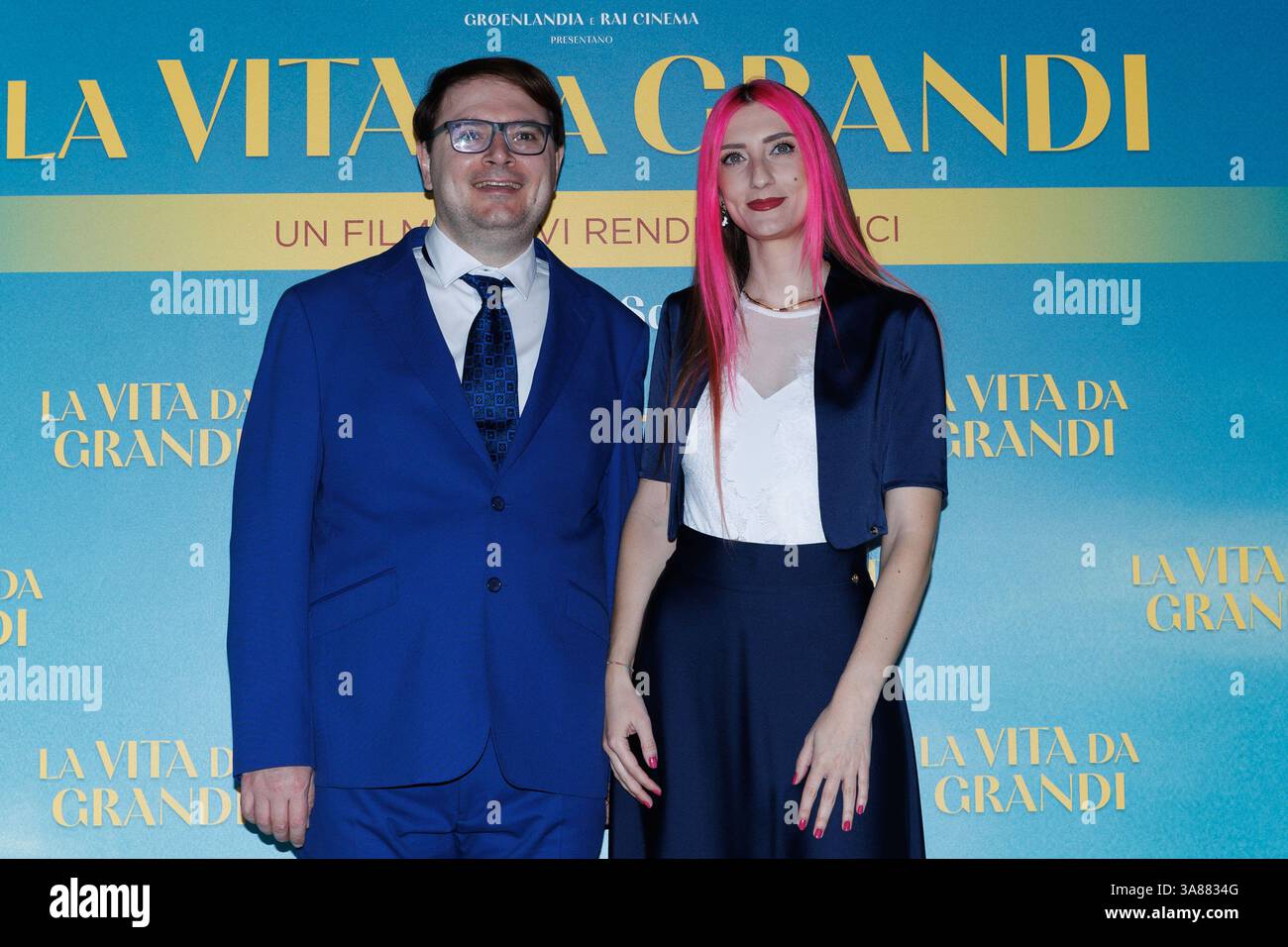 Rome, Italy. 28th Mar, 2025. Damiano Tercon and Margherita Tercon ...