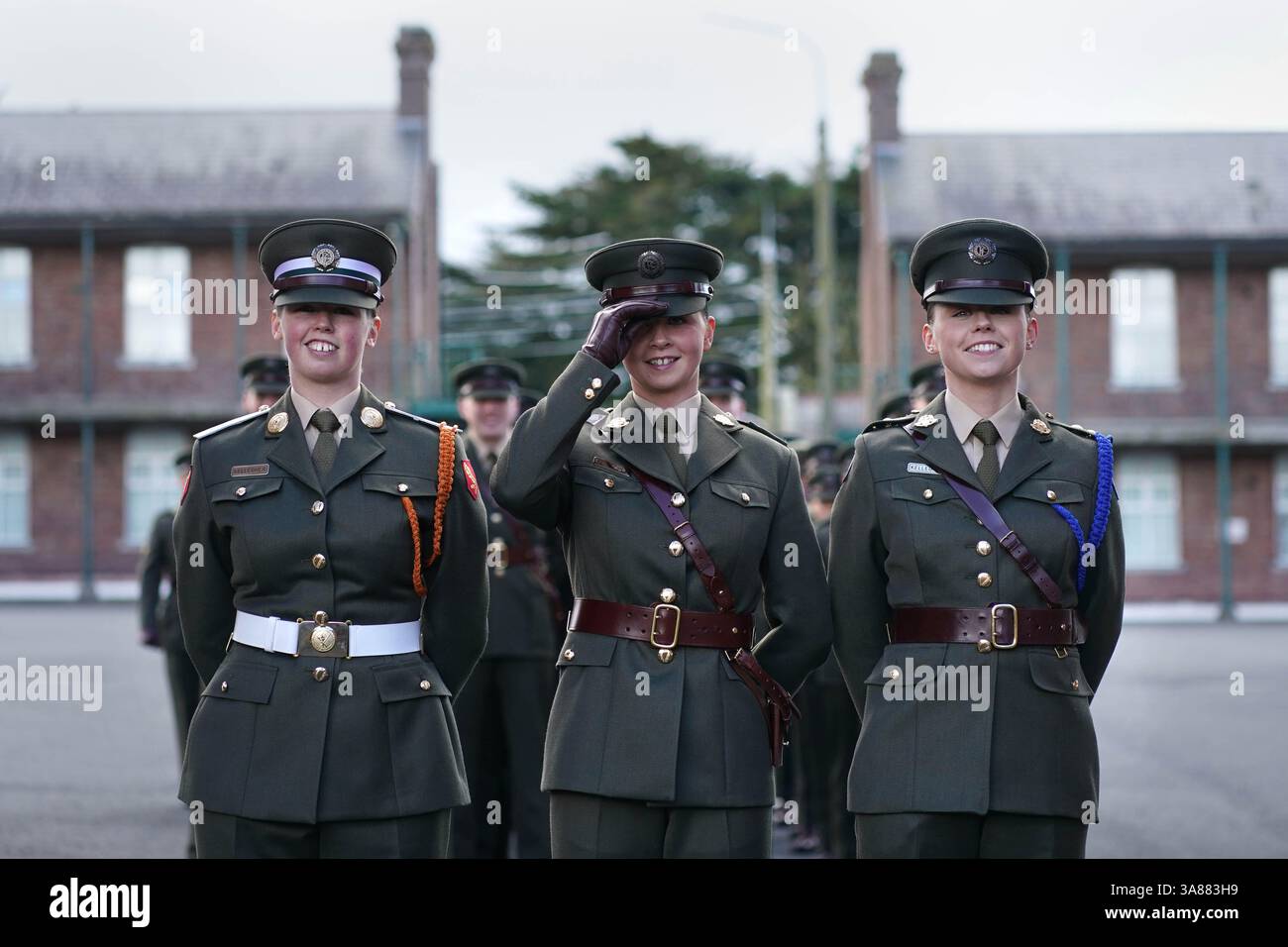 (left to right) Sisters Cadet Isobel, Cadet Irene and Lt Anna Kellegher ...