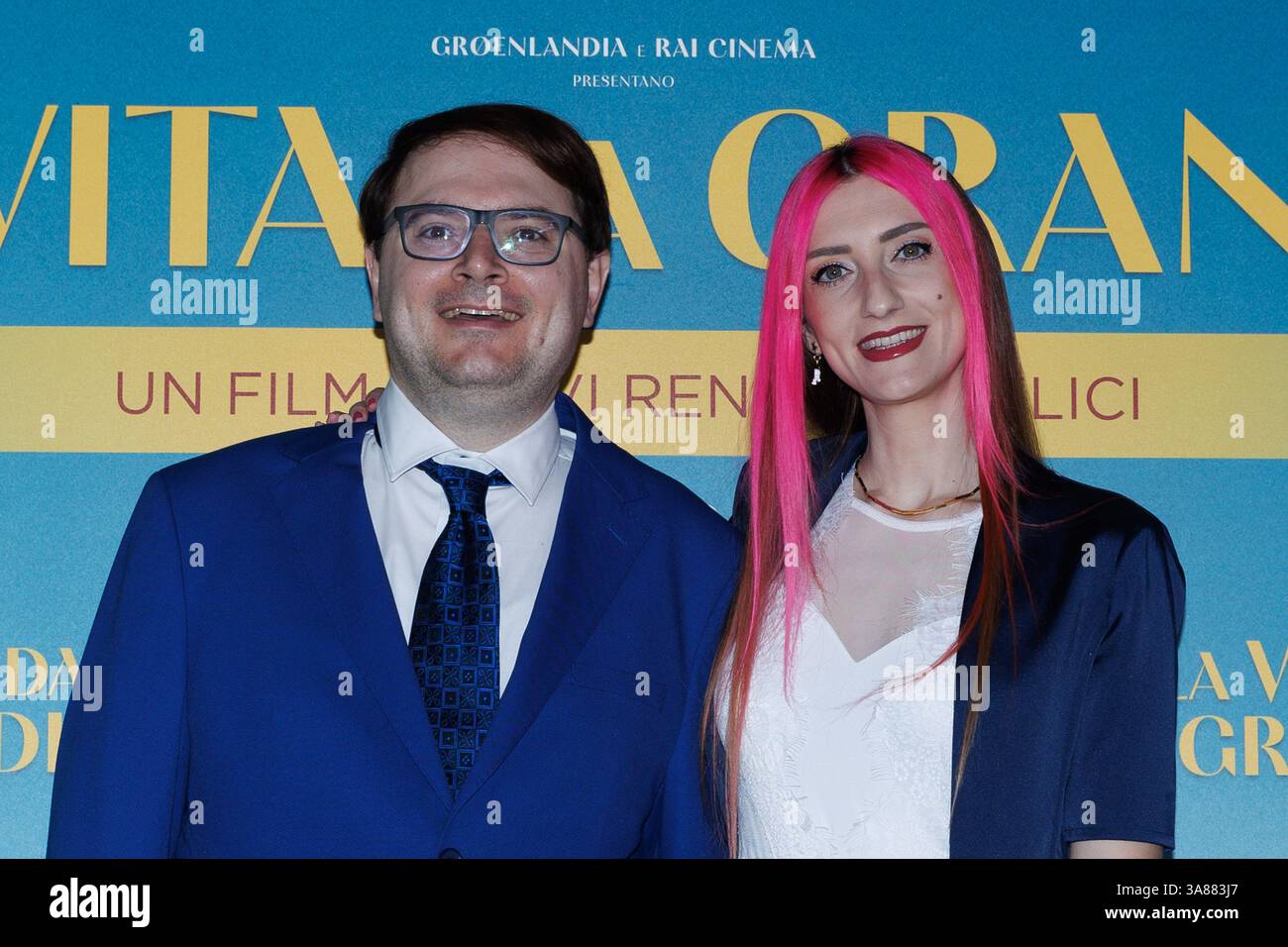 Rome, Italy. 28th Mar, 2025. Damiano Tercon and Margherita Tercon ...