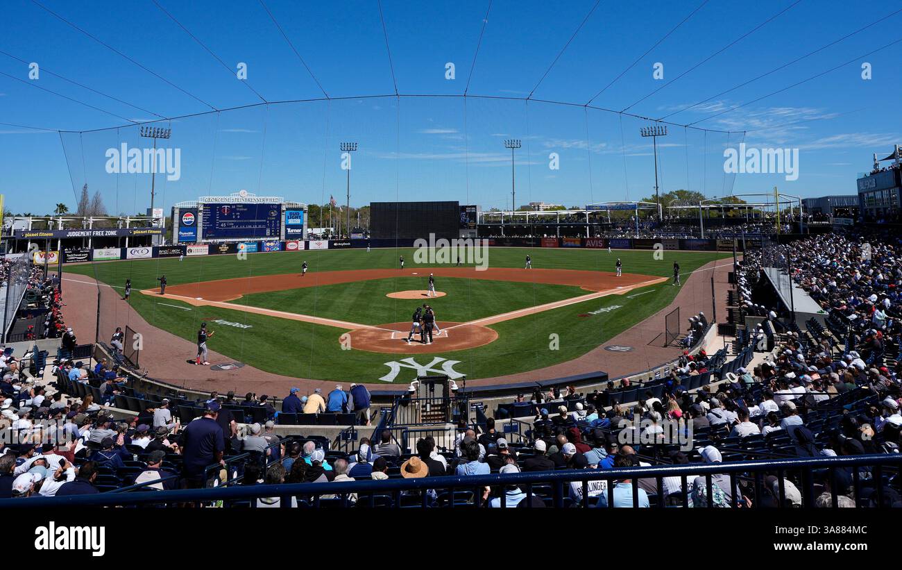 Fans fill George M. Steinbrenner Field during a spring training ...