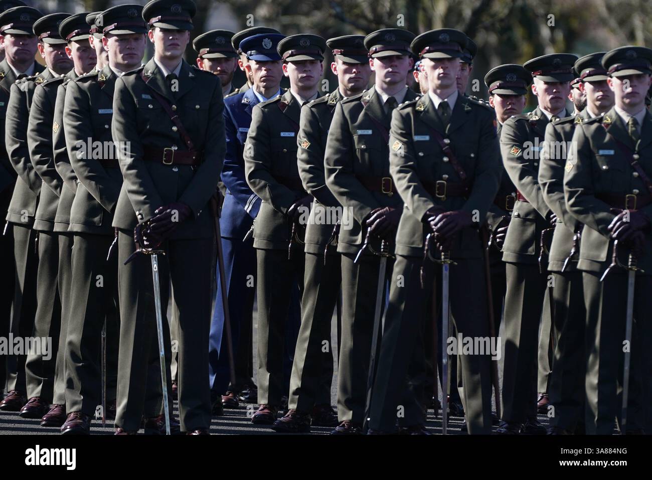 Cadets during the commissioning ceremony of the 100th cadet class & the ...
