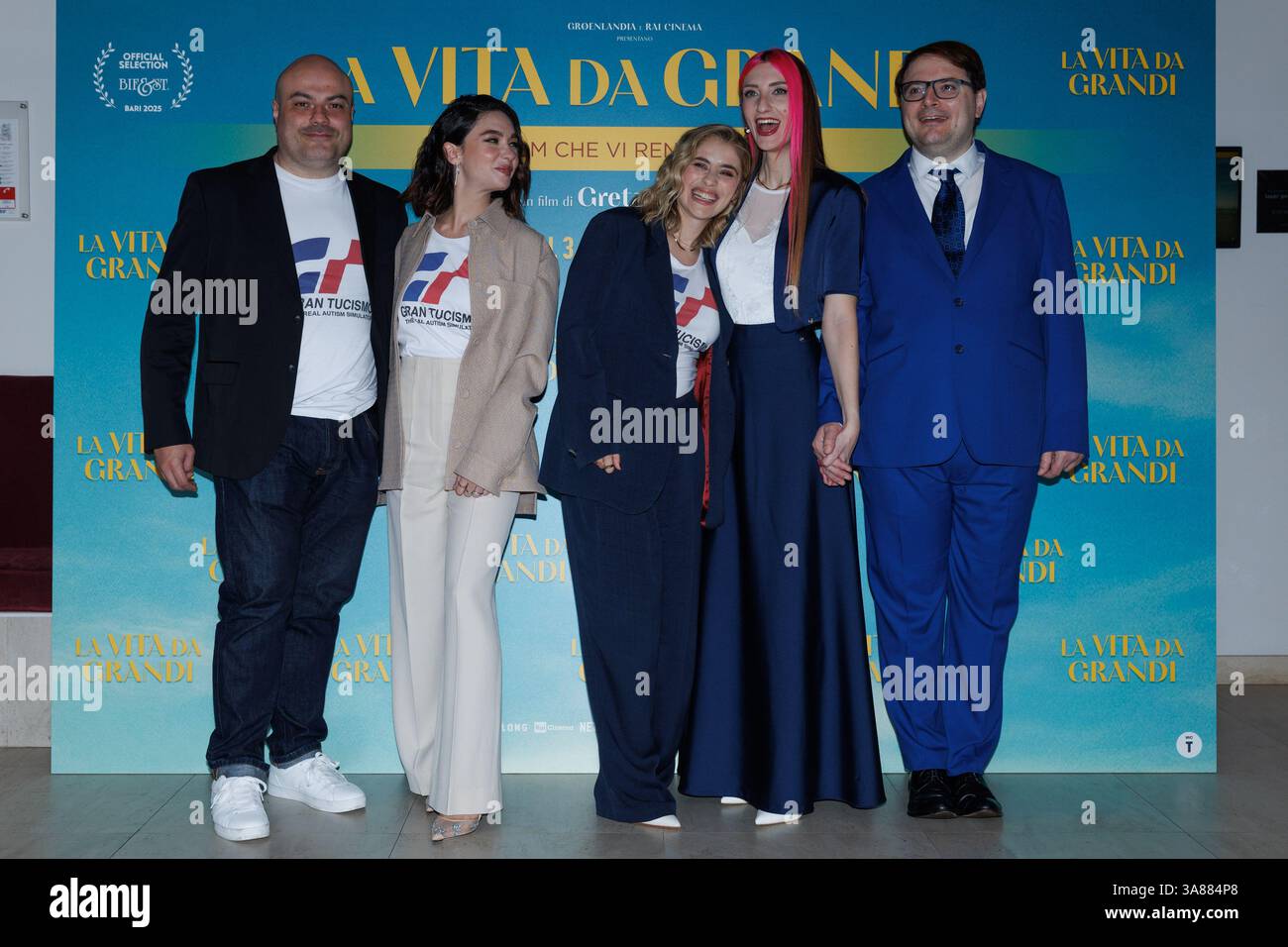 Rome, Italy. 28th Mar, 2025. Yuri Tucci, Matilda De Angelis, Greta ...