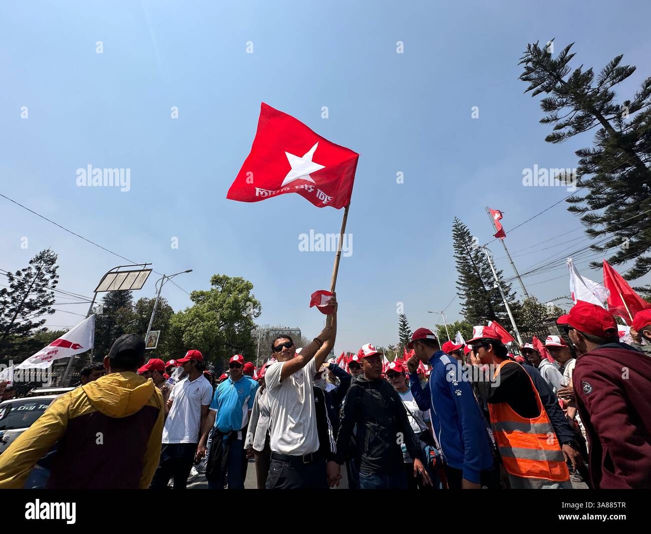 March 28, 2025: Republicans participate in a rally in Kathmandu,Nepal ...