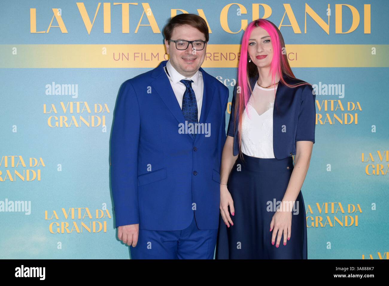 Rome, Italy. 28th Mar, 2025. Damiano Tercon (l) and Margherita Tercon ...