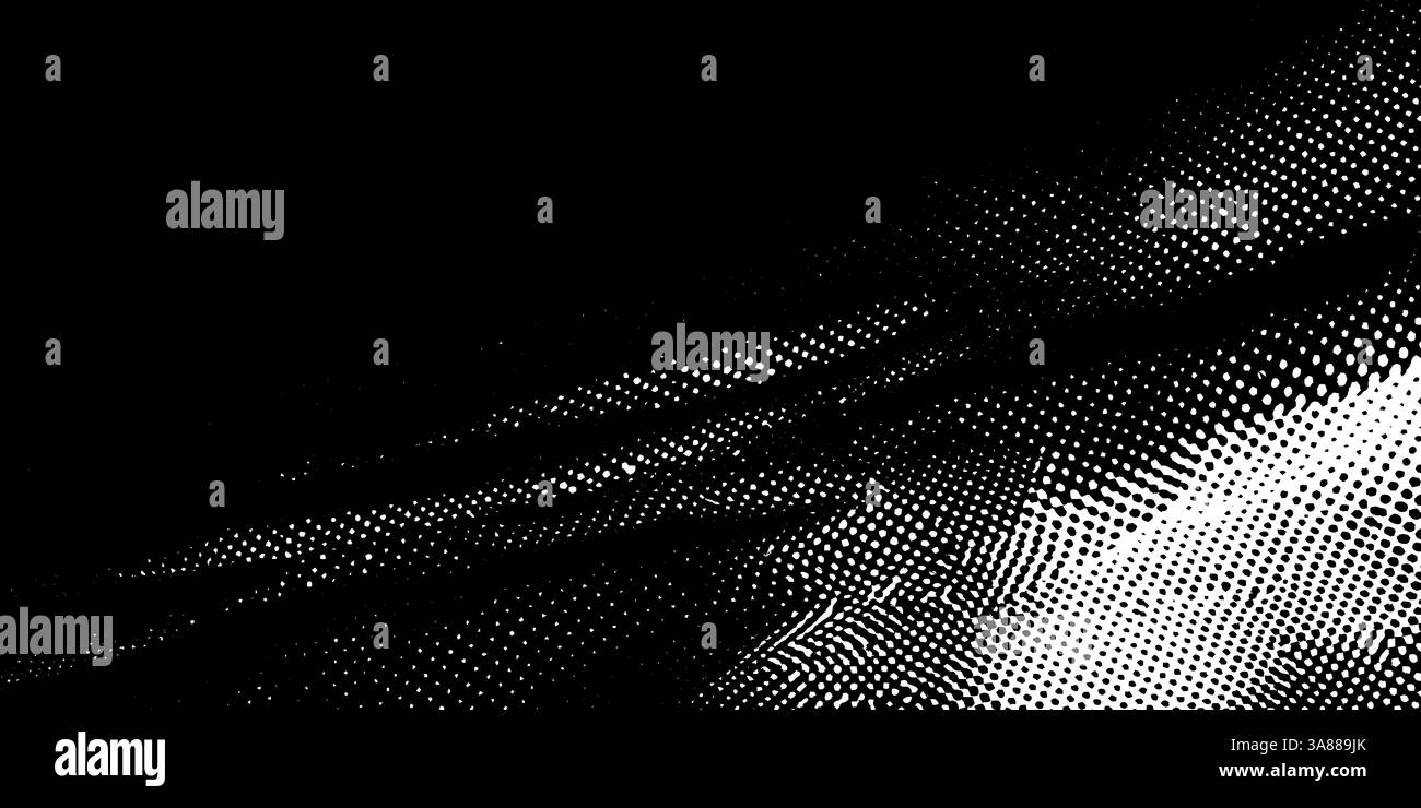 Retro Halftone Dot Pattern with Comic Book Grain and Raster Effects ...