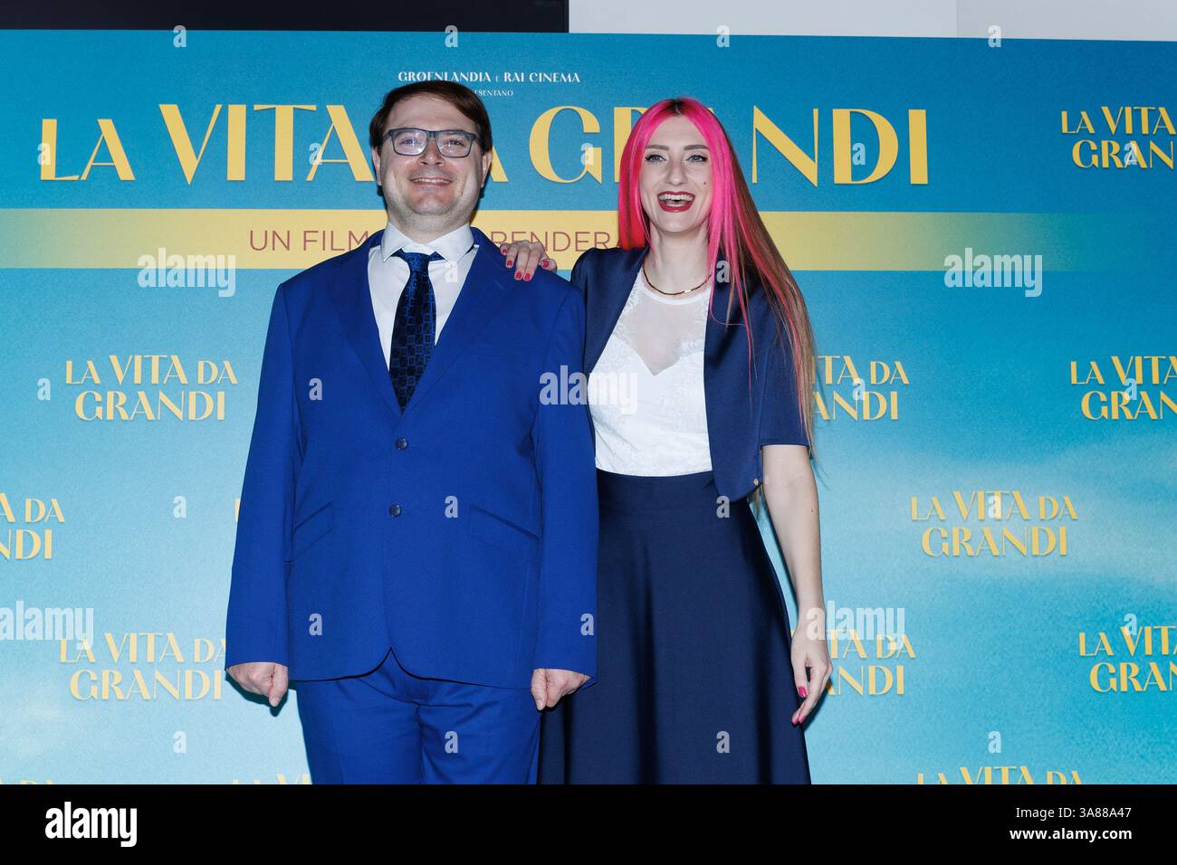 Rome, Italy. 28th Mar, 2025. Damiano Tercon and Margherita Tercon ...