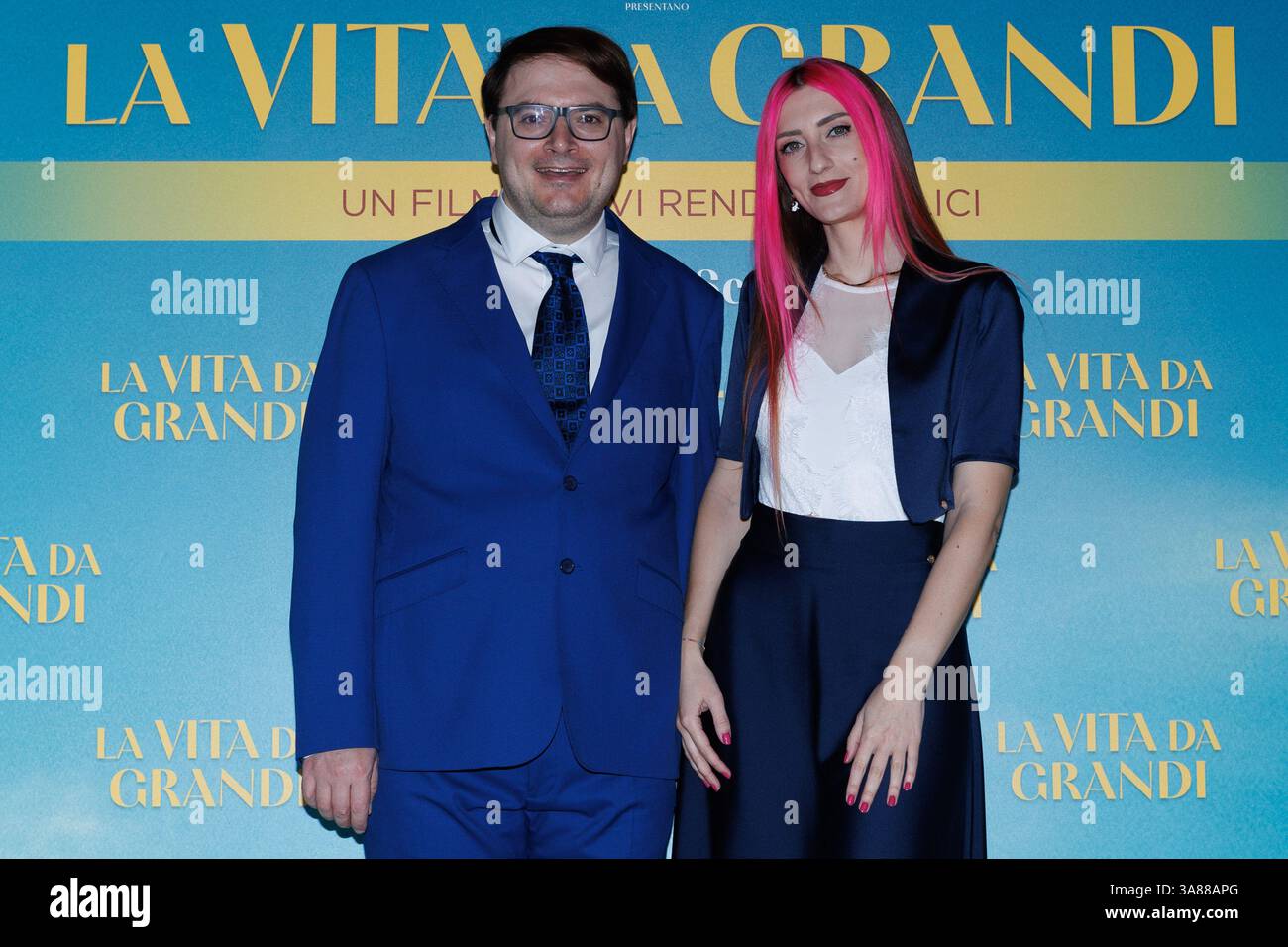 Rome, Italy. 28th Mar, 2025. Damiano Tercon and Margherita Tercon ...