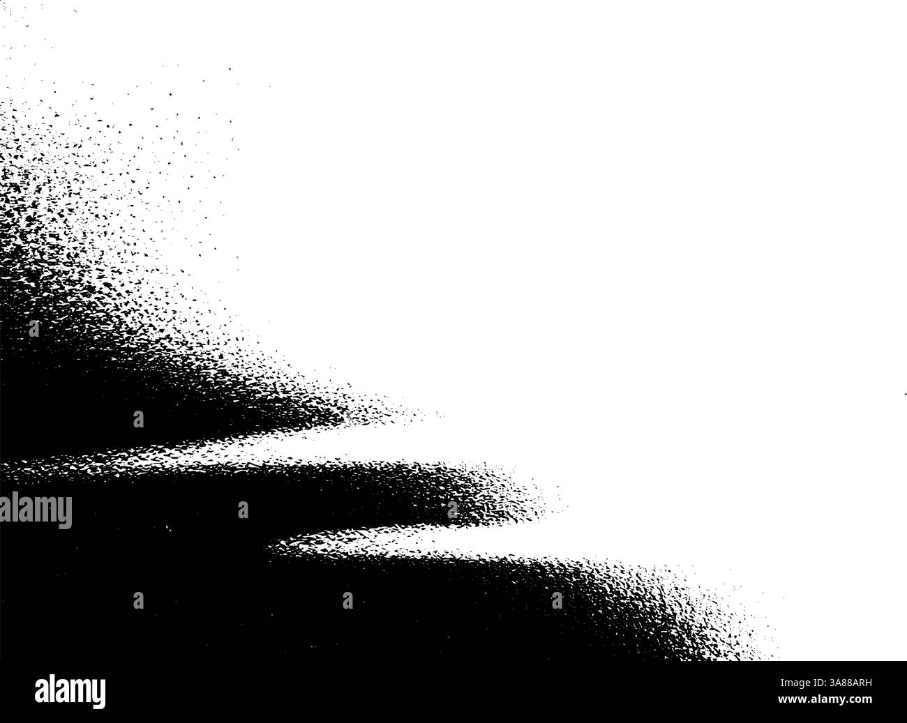 Rough White Paper Texture with Distressed Black Patterns and Grainy ...