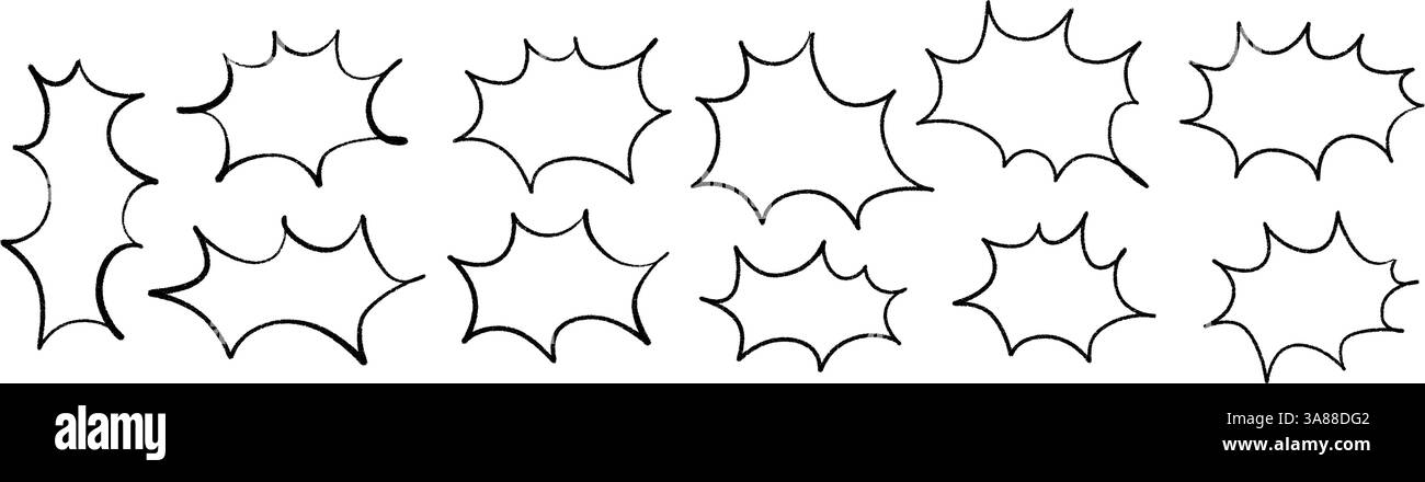 Boom! Comic speech bubble with explosive burst effect. Superhero manga ...