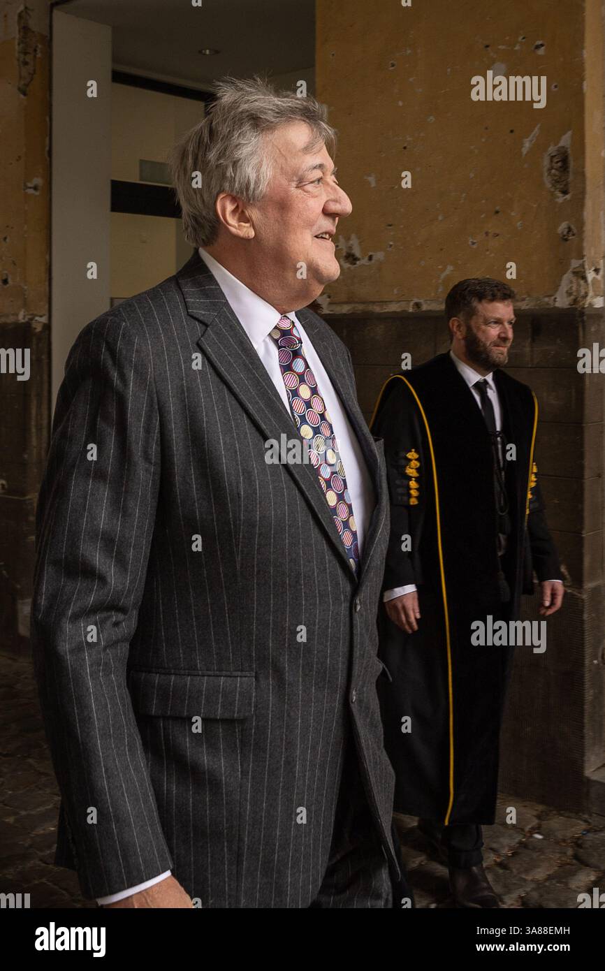 Leuven, Belgium. 28th Mar, 2025. English comedian, director, narrator ...