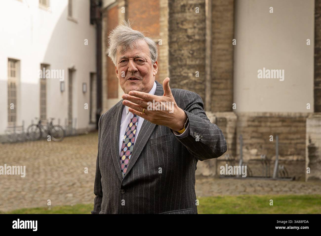 Leuven, Belgium. 28th Mar, 2025. English comedian, director, narrator ...