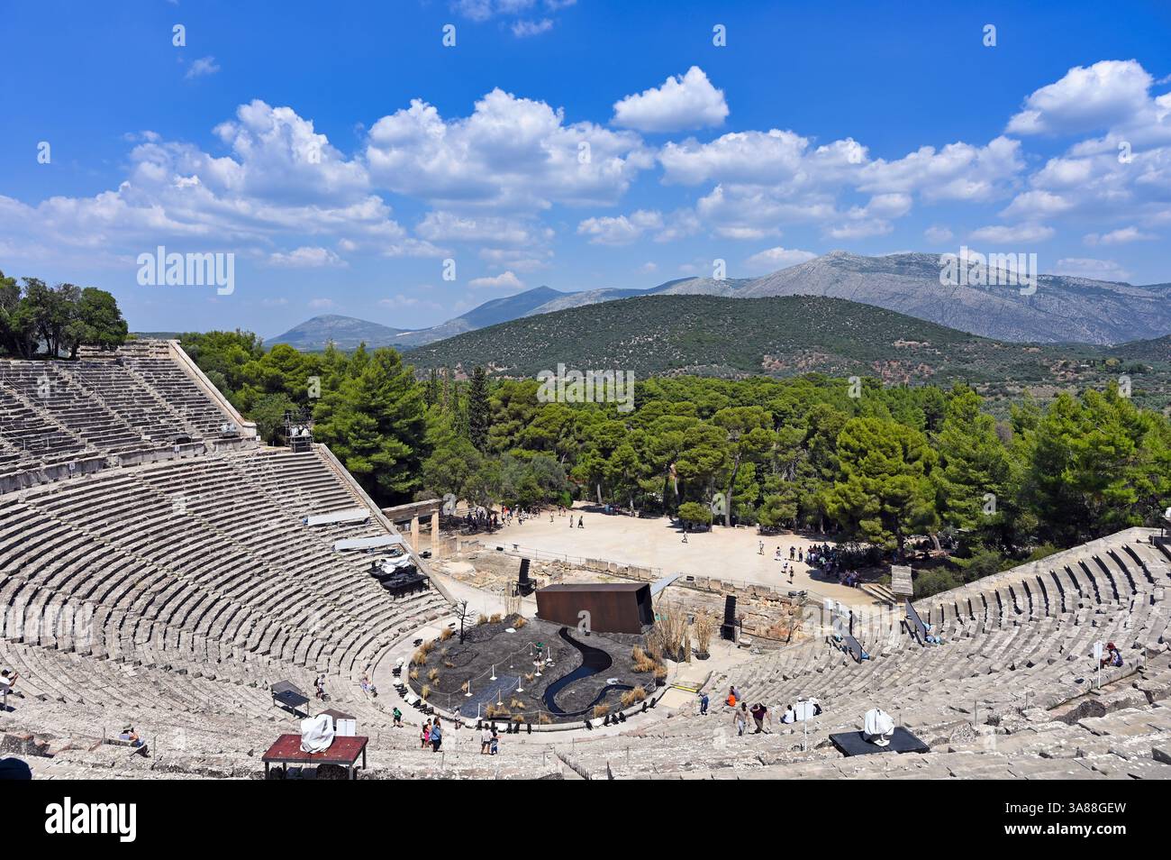 The Epidaurus Ancient Theatre is a theatre in the Greek old city of ...