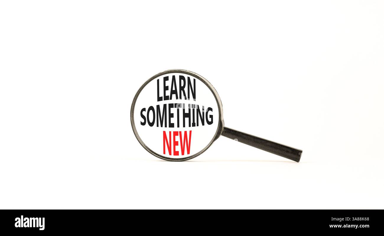 Learn something new symbol. Concept words Learn something new in ...