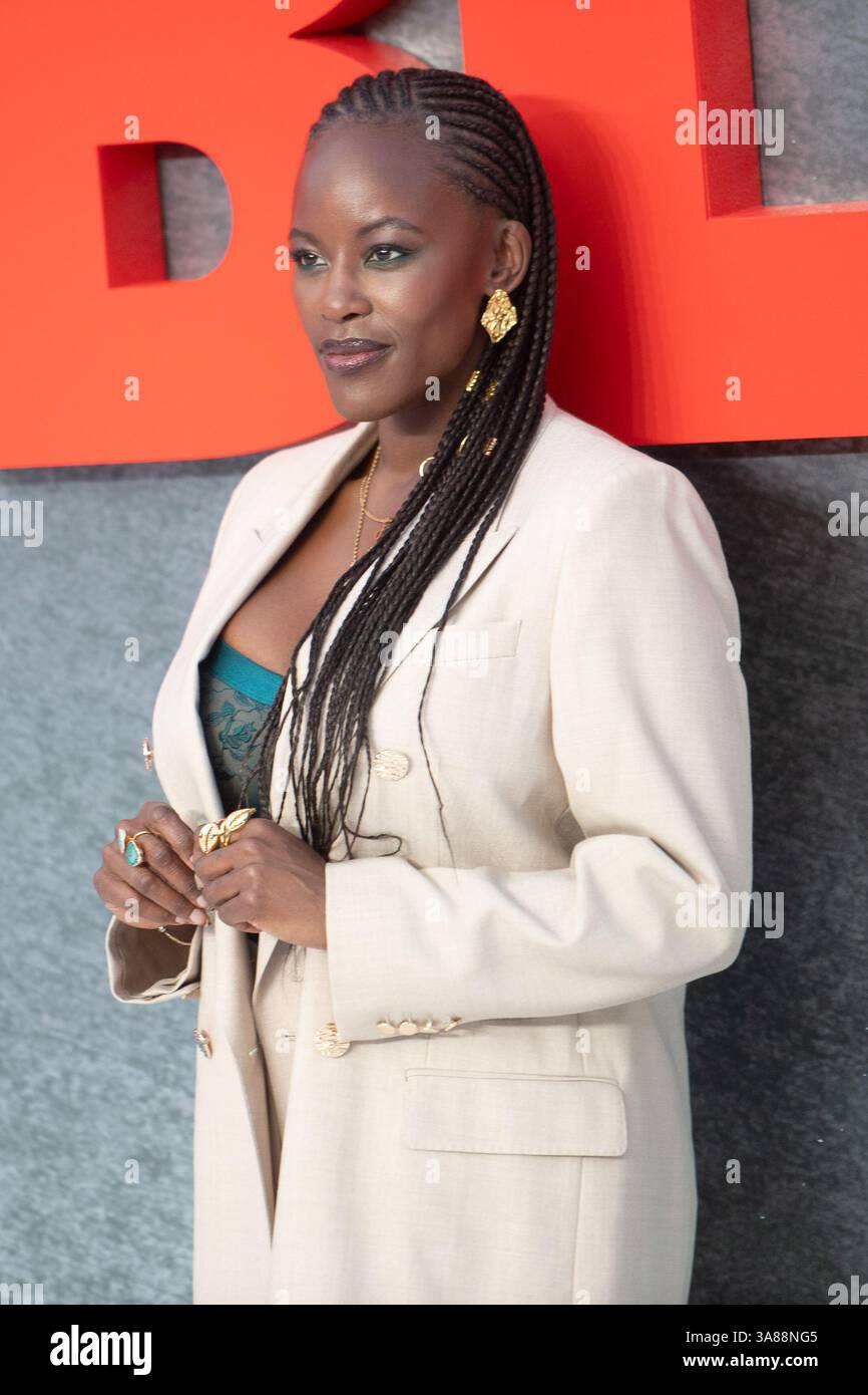 London, UK. 27 Mar, 2025. Pictured: Gemma Knight Jones attends The "Mobland" Global Premiere at ...