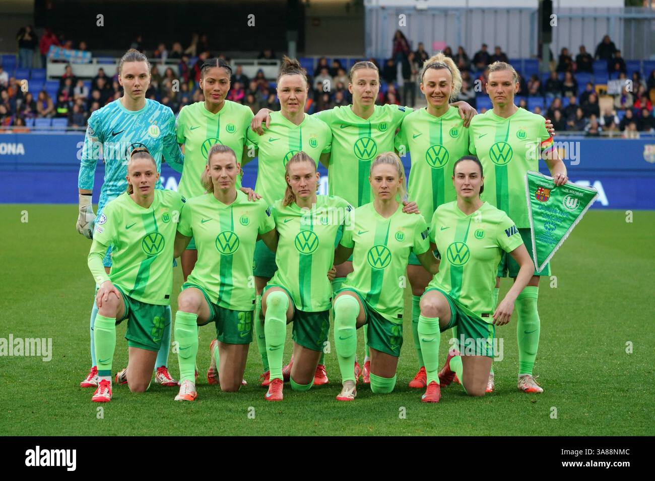 27th March 2025; Estadi Johan Cruyff, Barcelona, Spain, UEFA Womens ...