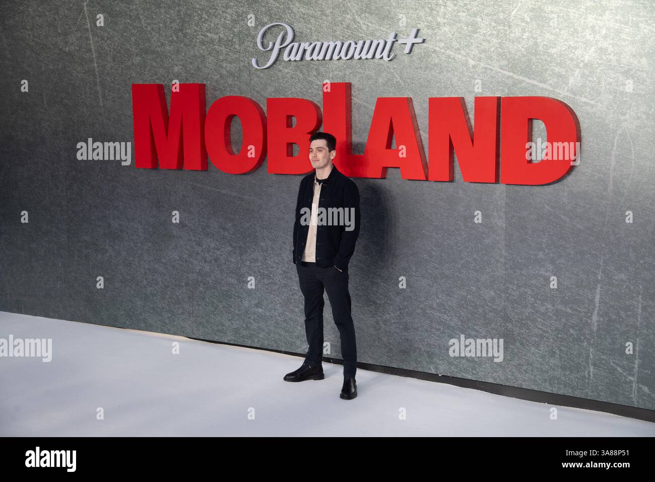 London, UK. 27 Mar, 2025. Pictured: Jack Rowan attends The "Mobland ...