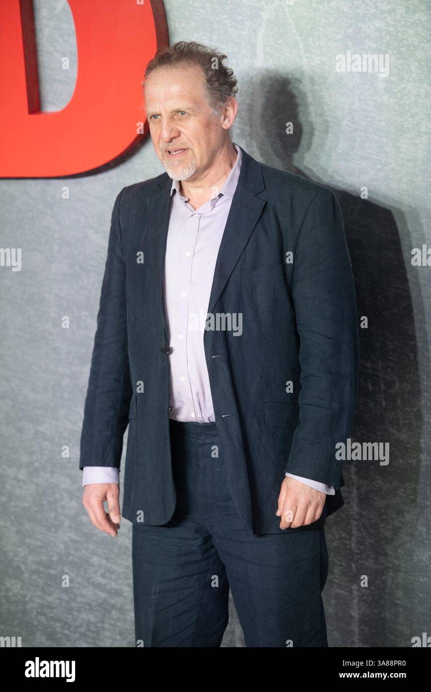 London, UK. 27 Mar, 2025. Pictured: Nigel Lindsay attends The "Mobland ...