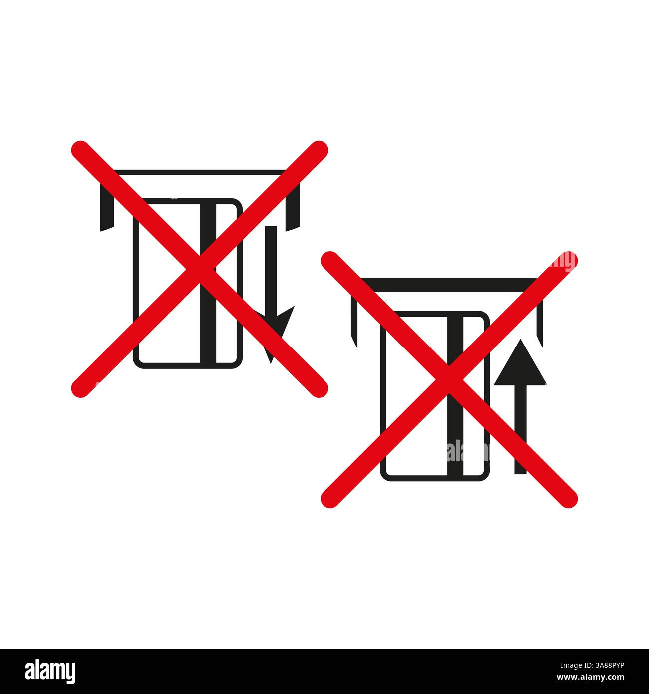 Wrong insertion icon. Red cross sign. Payment slot caution. Vector ...