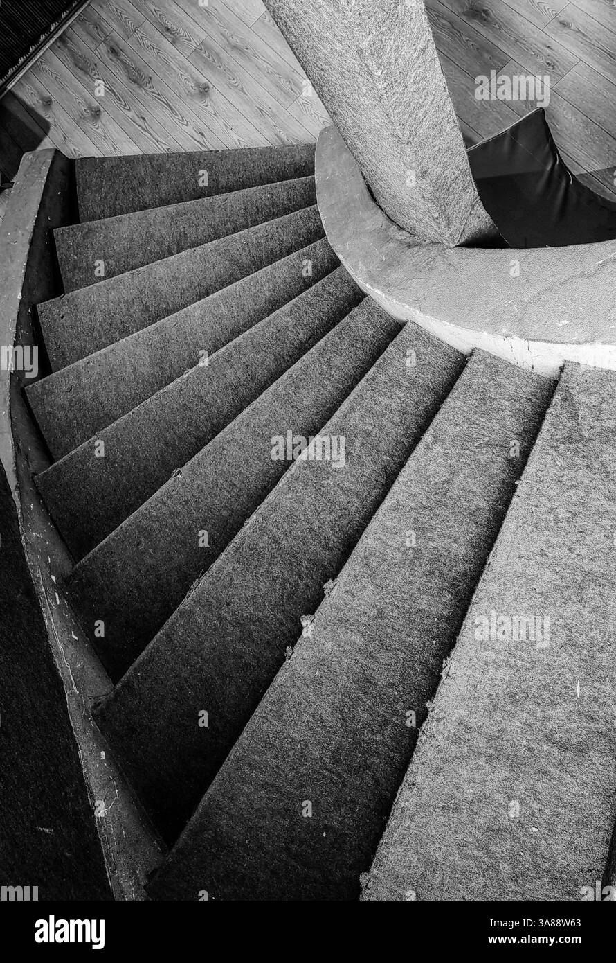 Curved Descent – Timeless Steps Stock Photo - Alamy
