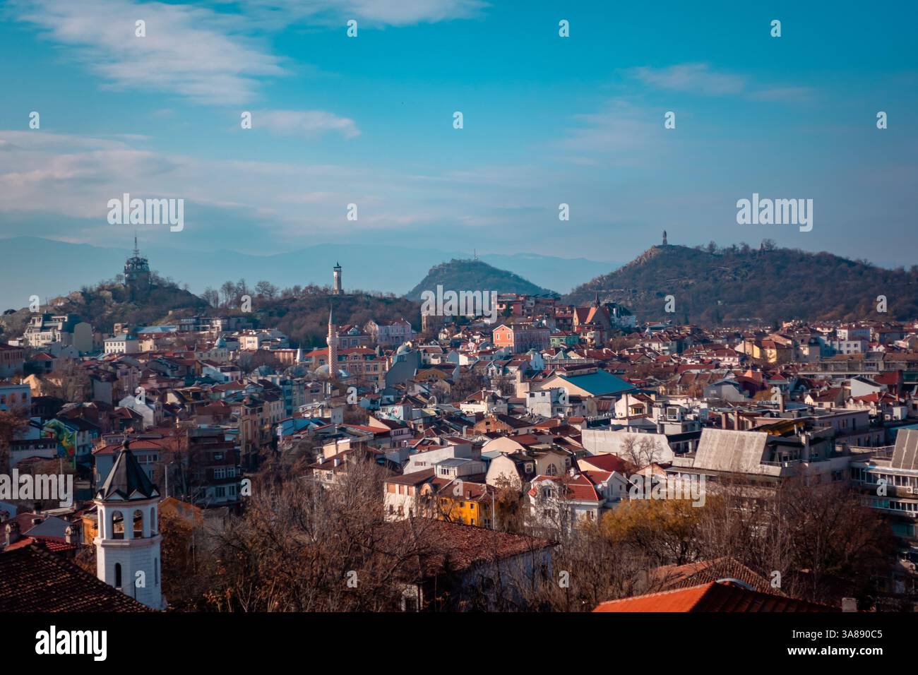 Aerial panorama plovdiv bulgaria from hi-res stock photography and images - Alamy