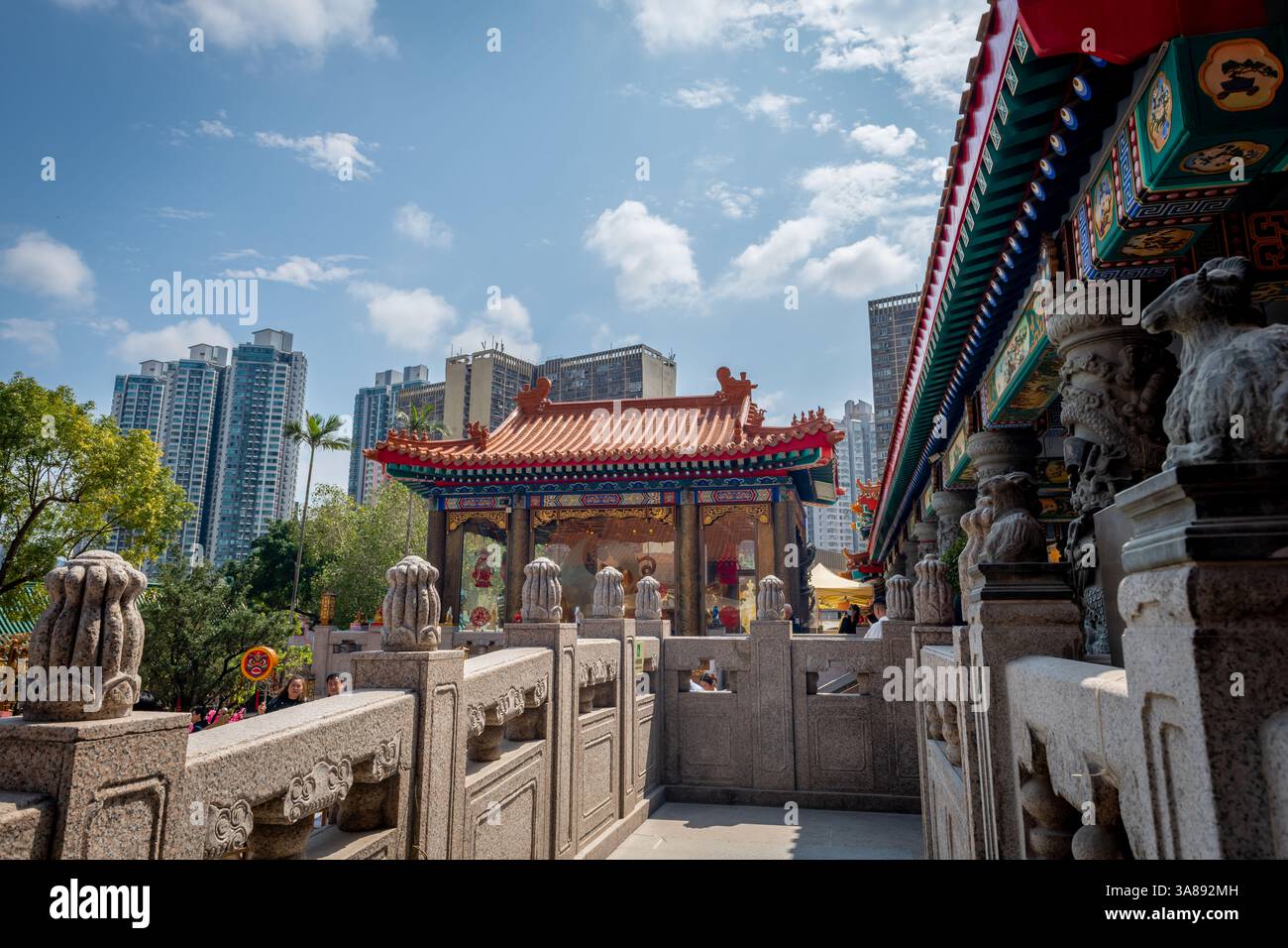 Hong Kong. China- 02.24.2025. General interior view of Sik Sik Yuen ...