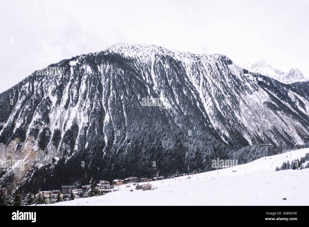 Stunning mountain landscapes in Courchevel, France Stock Photo - Alamy