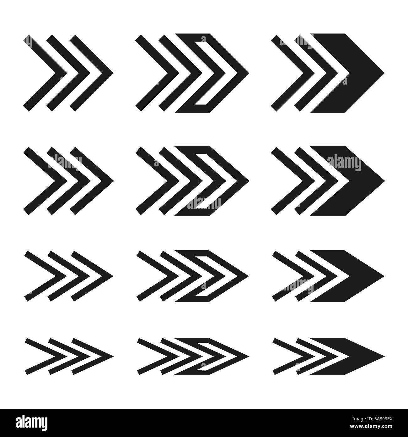 Fast forward arrows. Speed motion symbol. Acceleration direction icon. Vector illustration Stock ...