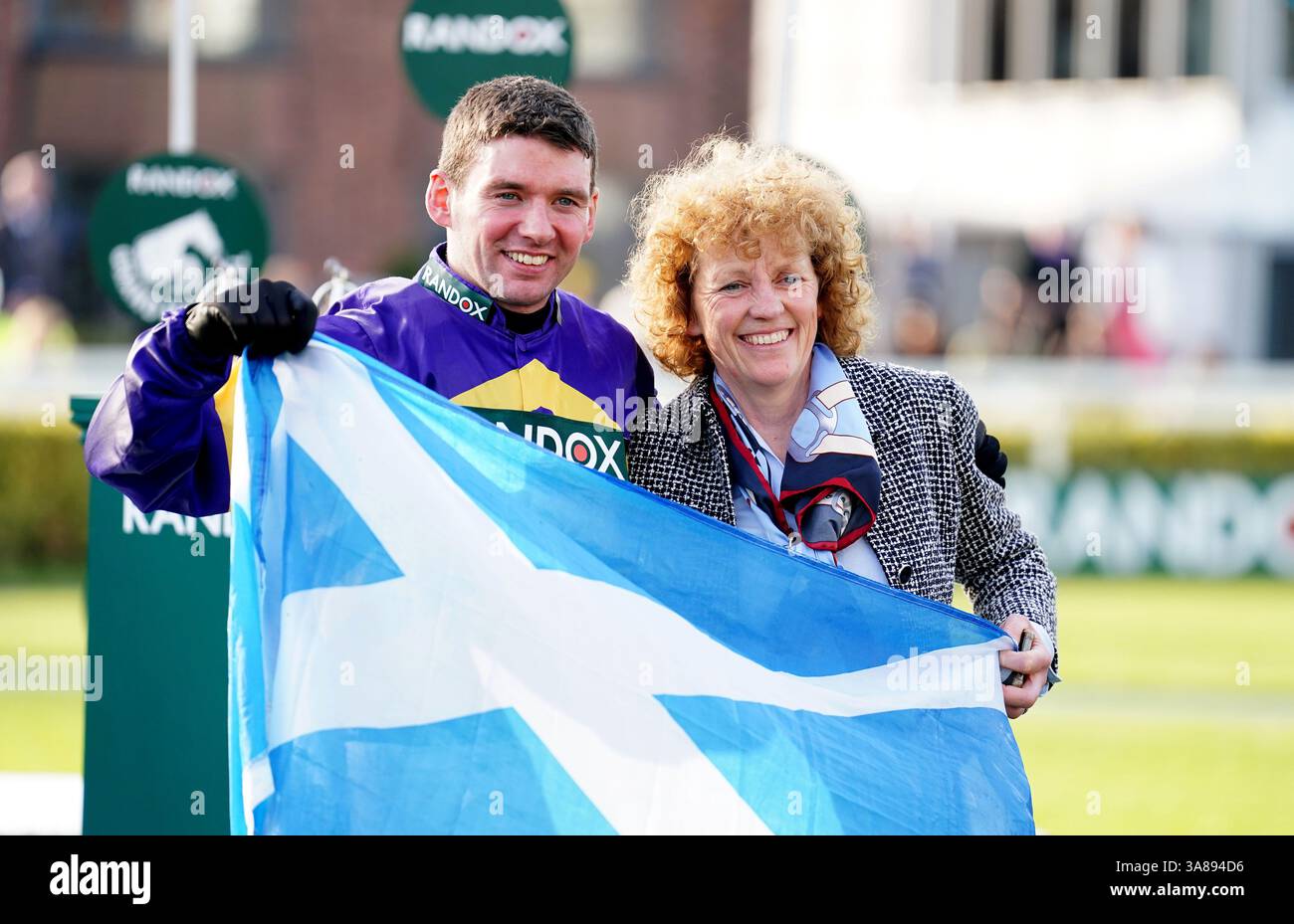 File photo dated 15-04-2023 of Derek Fox with Lucinda Russell. The ...