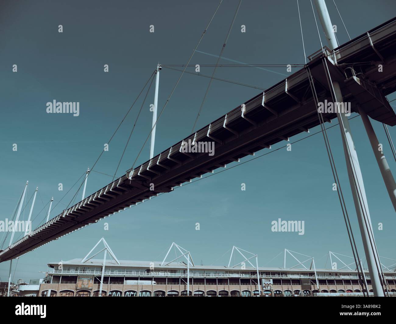 Royal Victoria Dock Footbridge, Docklands, London, England, UK, GB ...