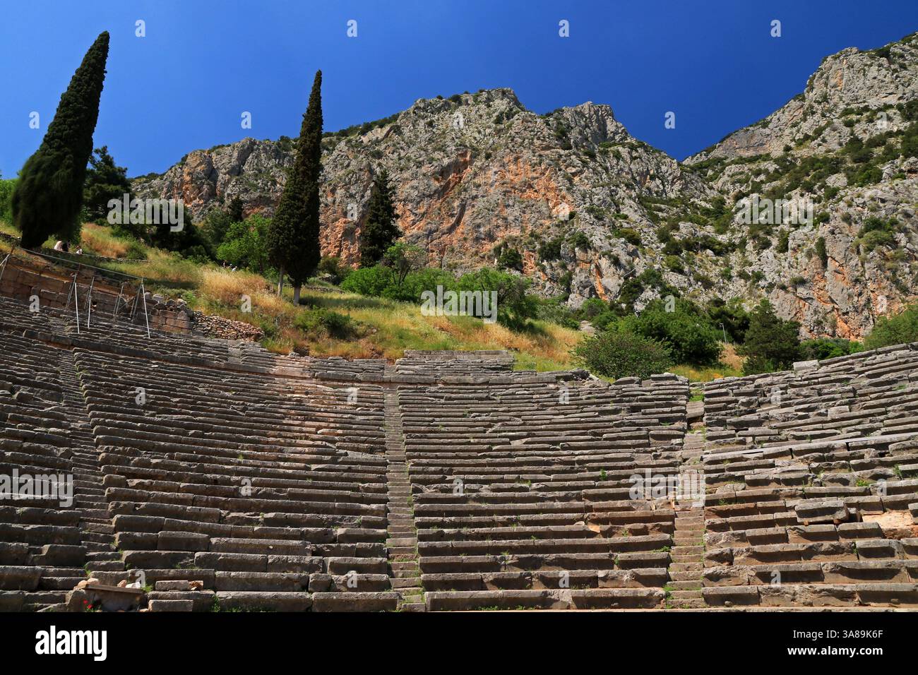 The Theatre, Delphi, Valley of Phocis, Greece Stock Photo - Alamy
